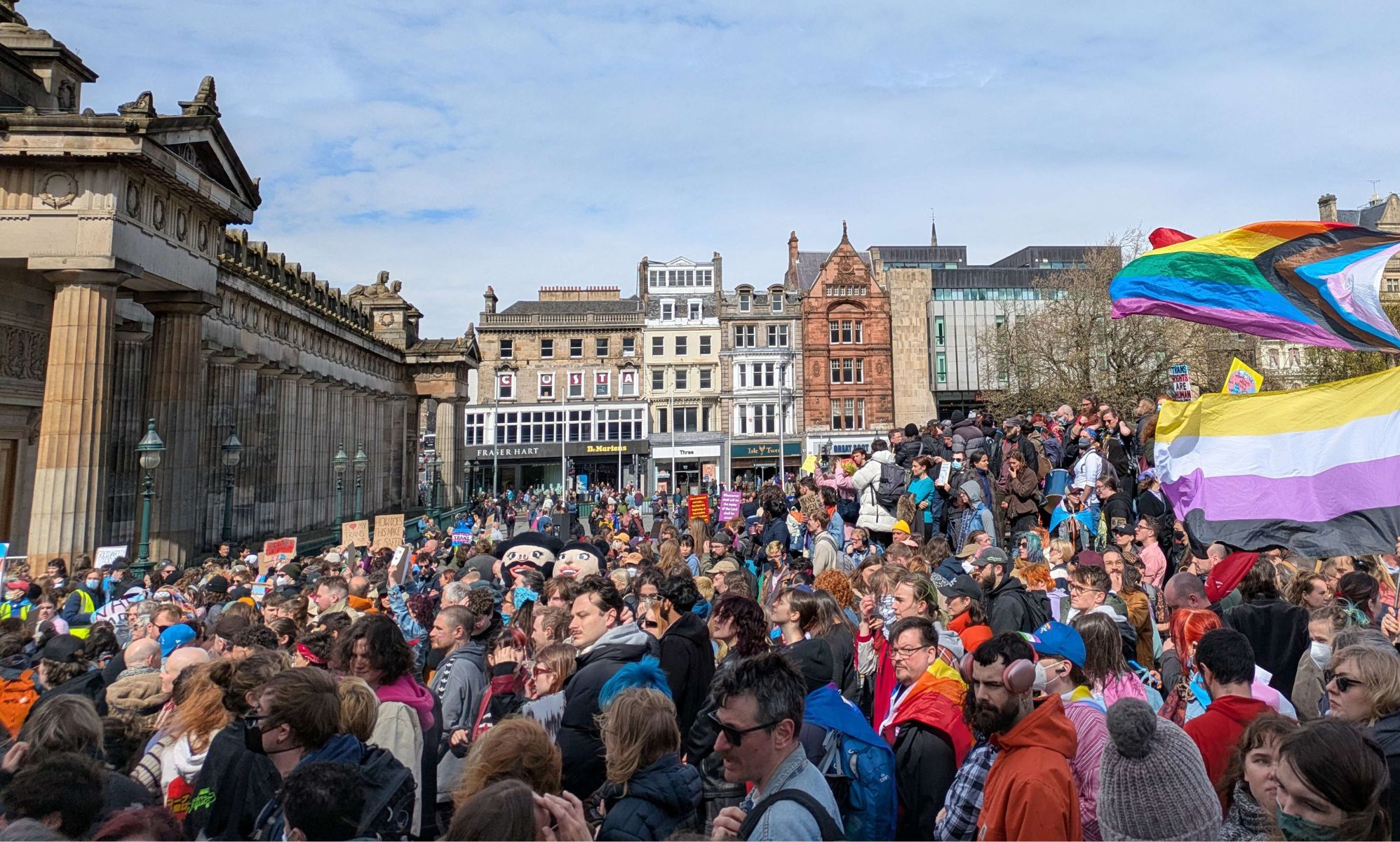 Trans rights protests held in cities across the UK