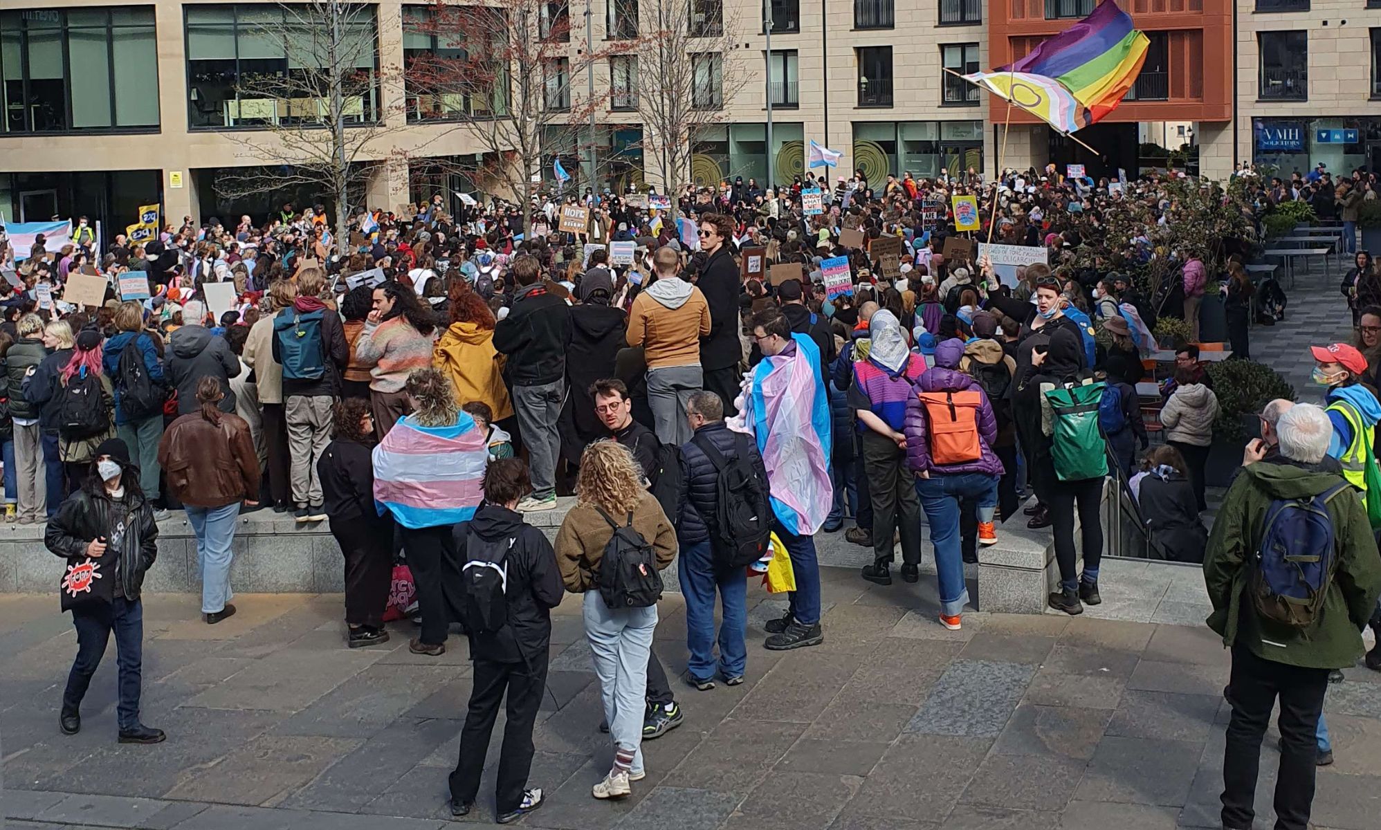 Trans rights protests held in cities across the UK
