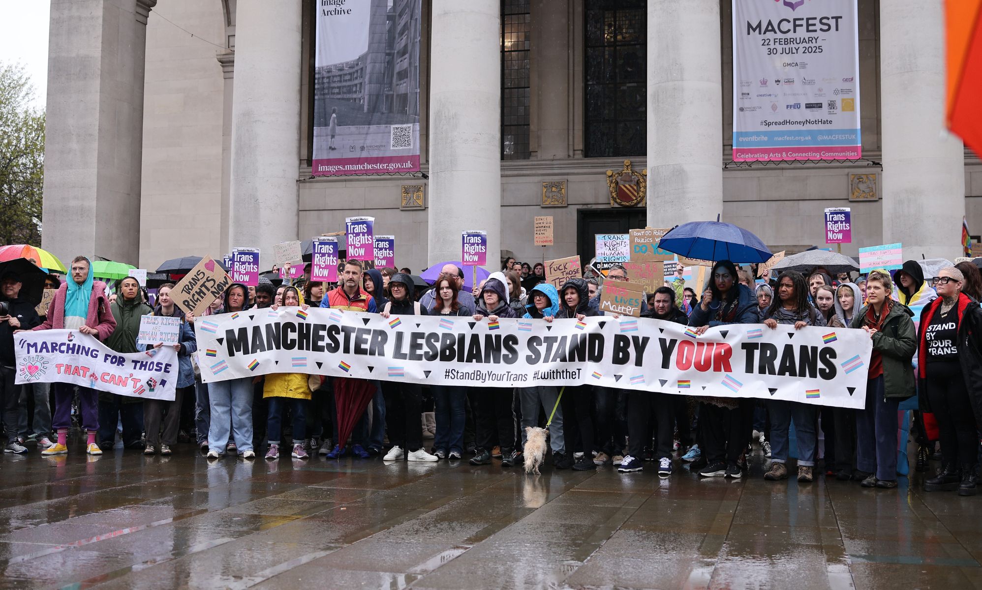 Trans rights protests held in cities across the UK
