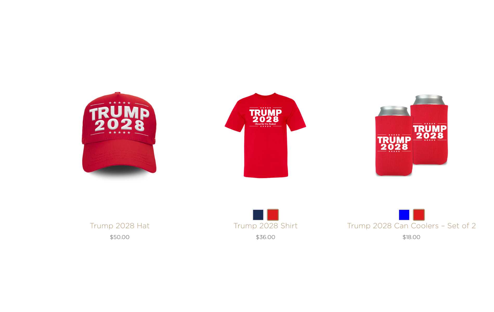 Trump store sells '2028' merch in chilling nod to future ambitions