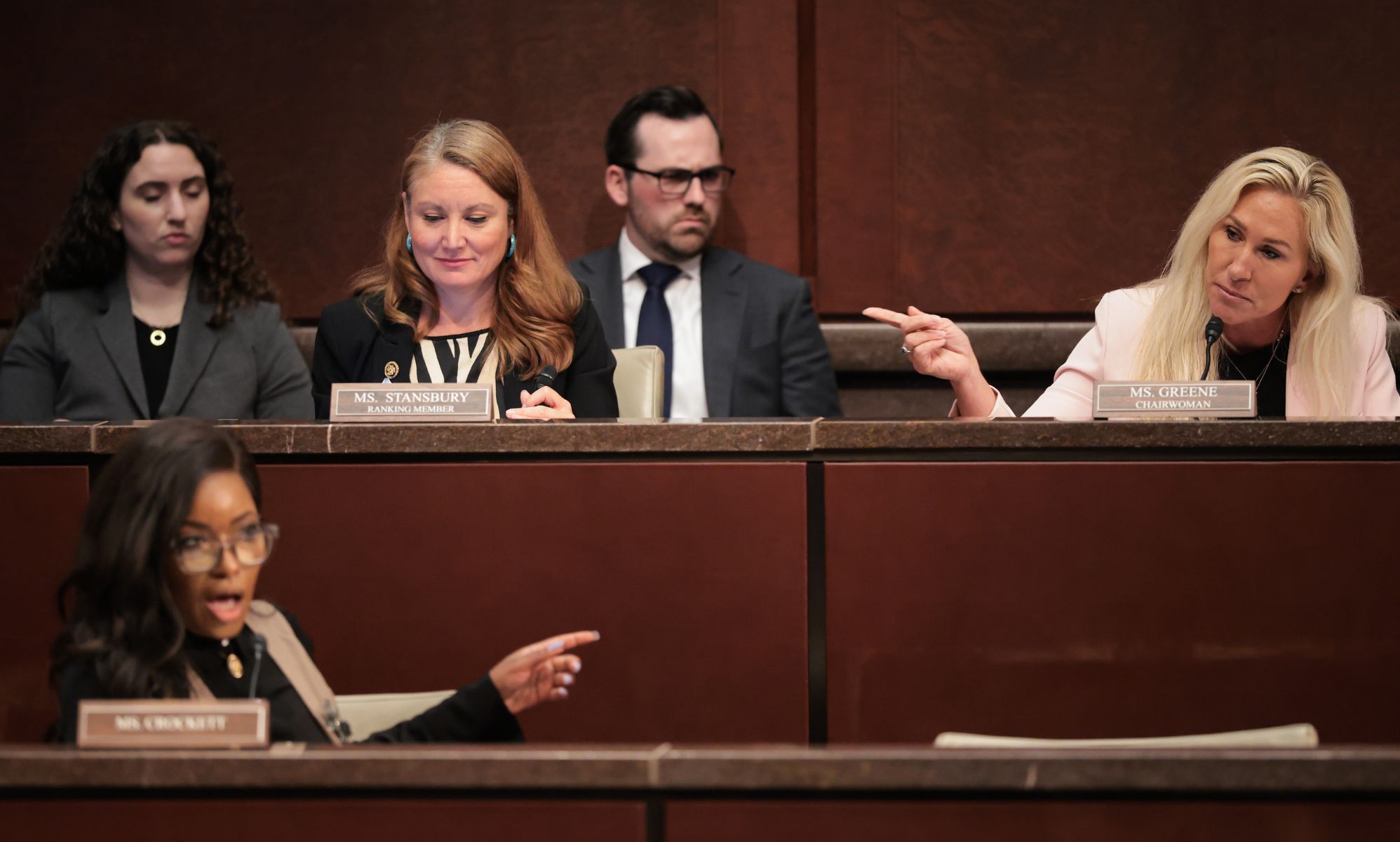 Jasmine Crockett drags Marjorie Taylor Greene over resignation