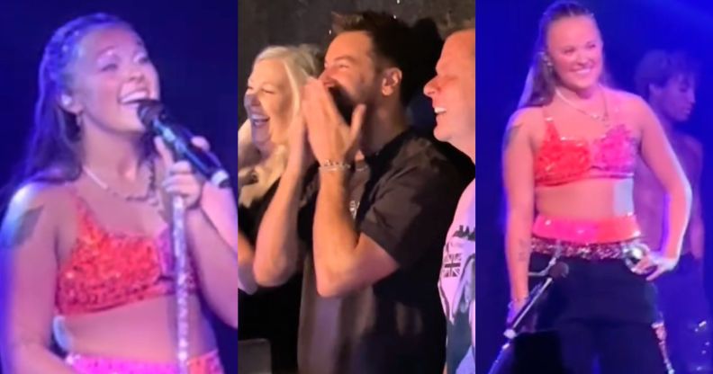 JoJo Siwa blown kiss by Chris Hughes during intimate London gig