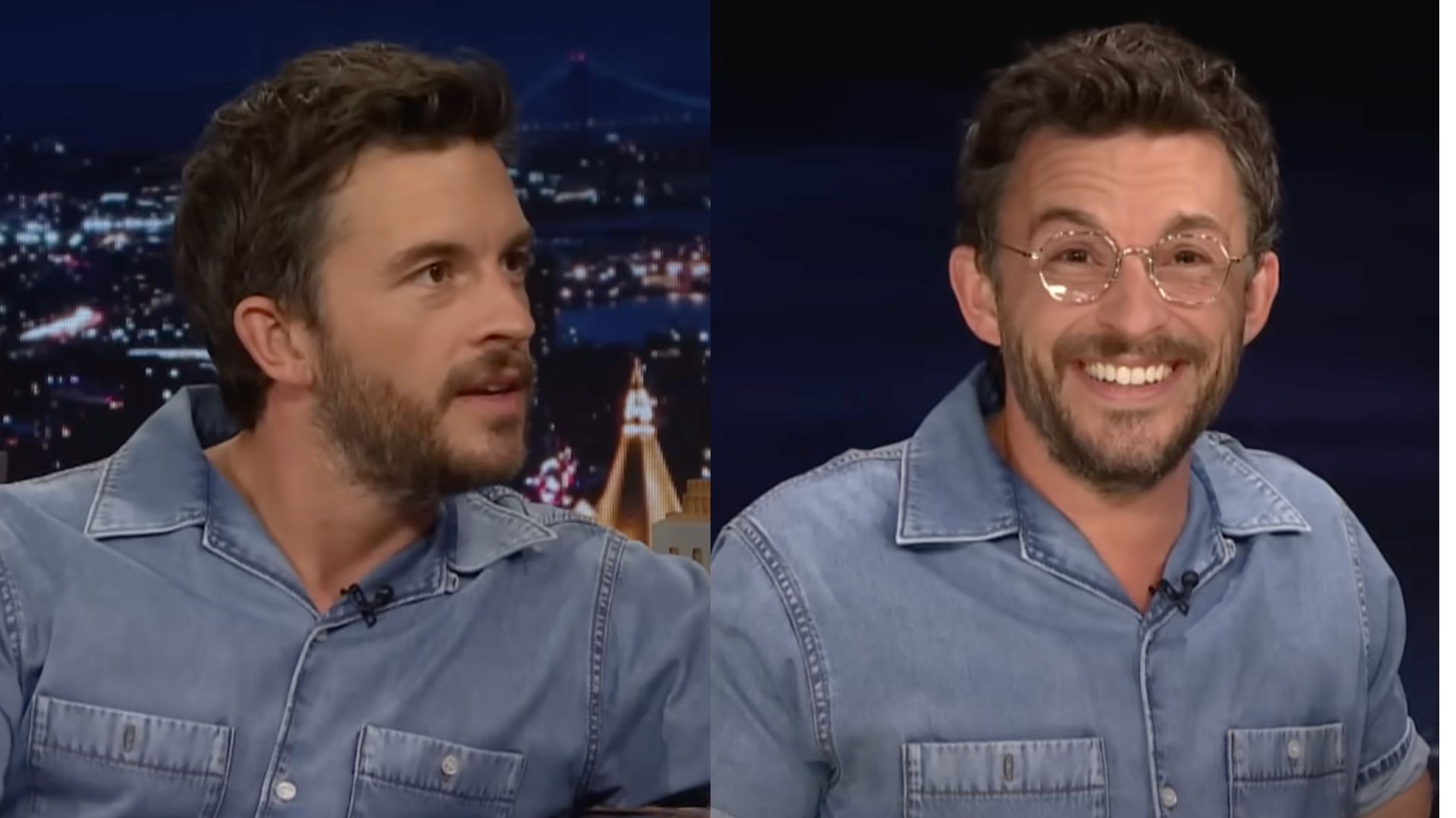 Jonathan Bailey's 'slutty little glasses' steal Jurassic World promo