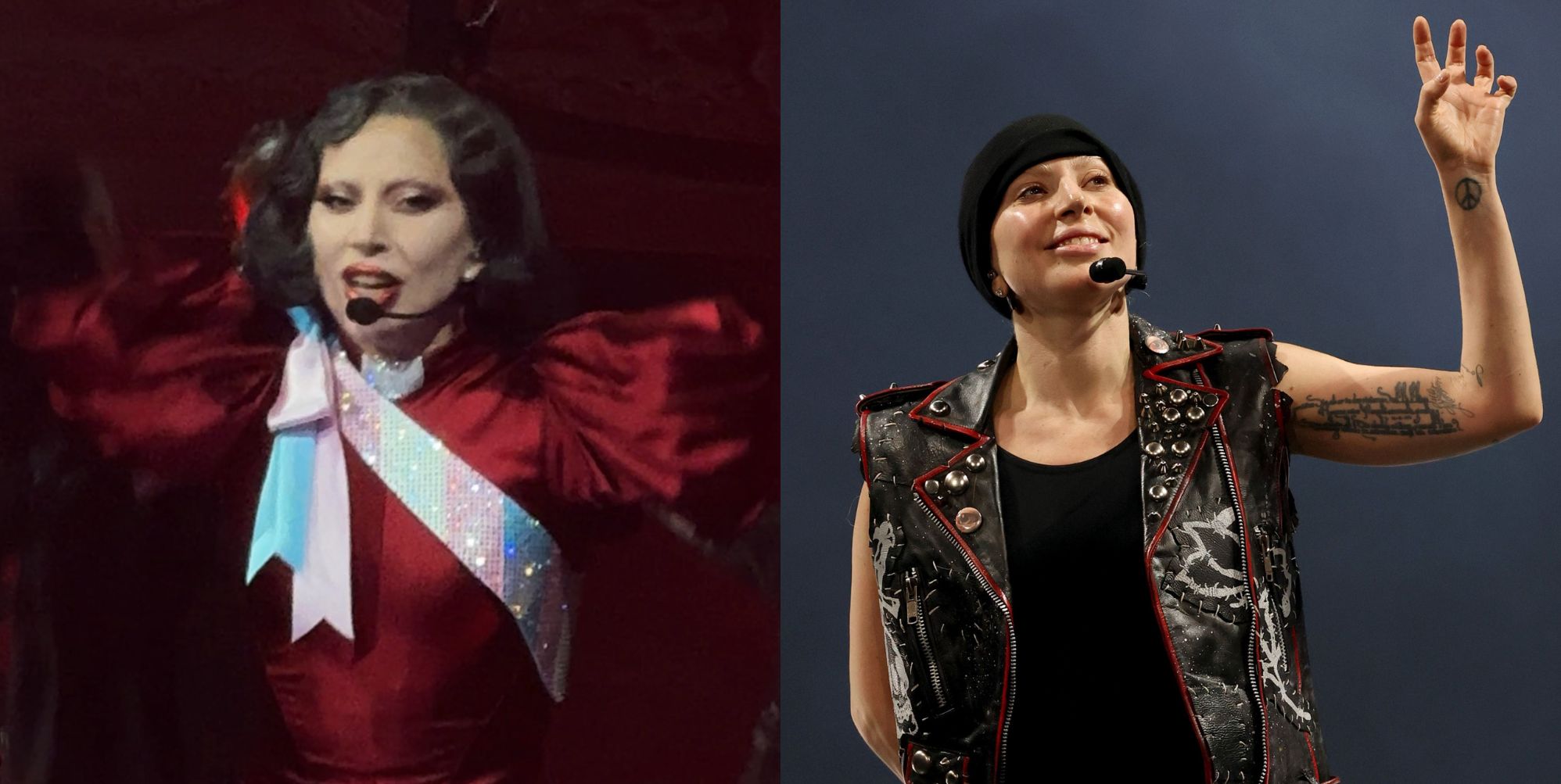 Lady Gaga wears trans flag as sash during Mayhem Ball