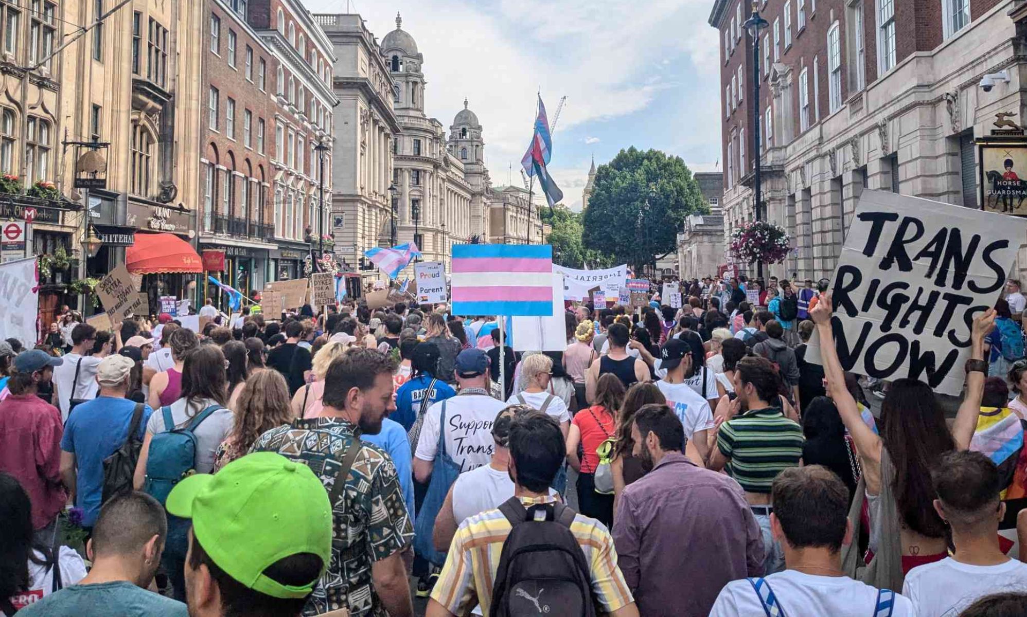 Over 100,000 protest UK transphobia at London Trans Pride