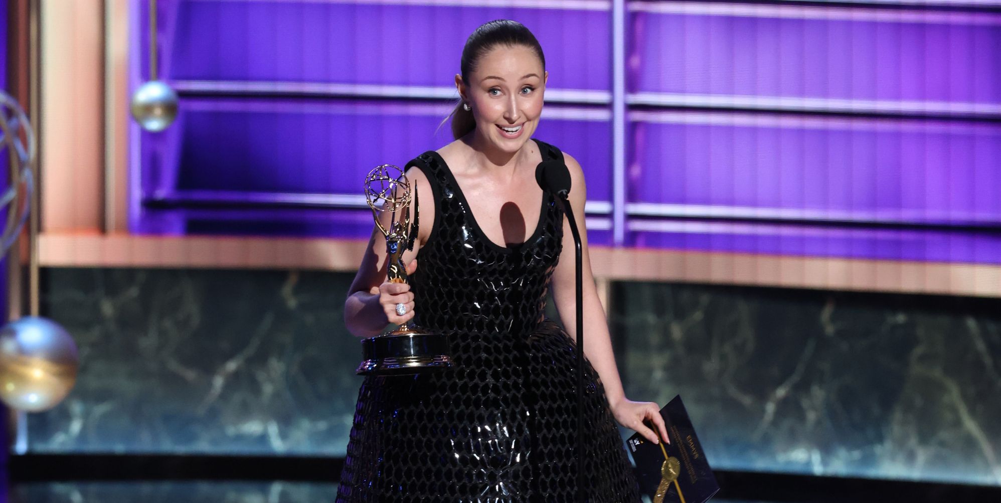 Adolescence star Erin Doherty kisses girlfriend after Emmy win