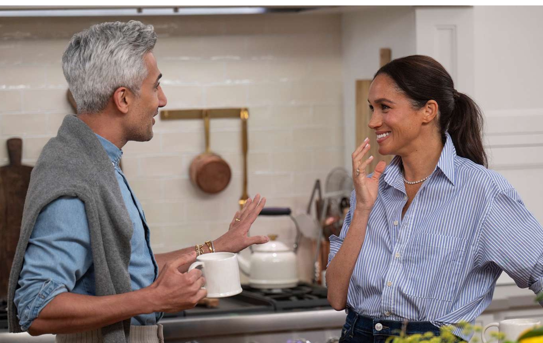 Tan France spills the tea about working with Meghan Markle