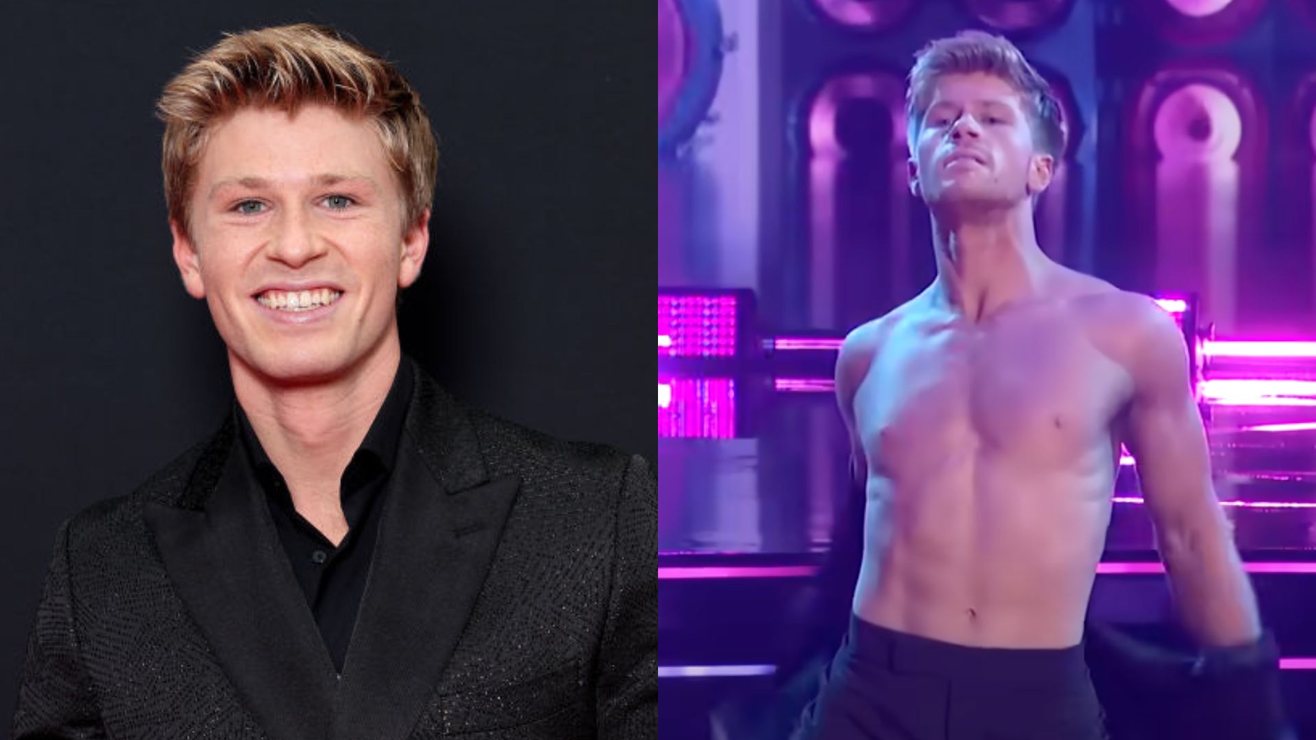 Robert Irwin rips off shirt during Dancing with the Stars salsa dance