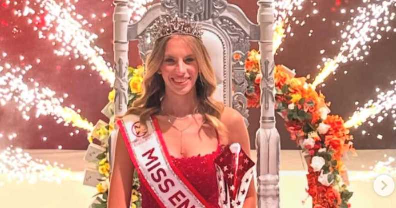 'Powerful and proud' student makes history as first out gay Miss England