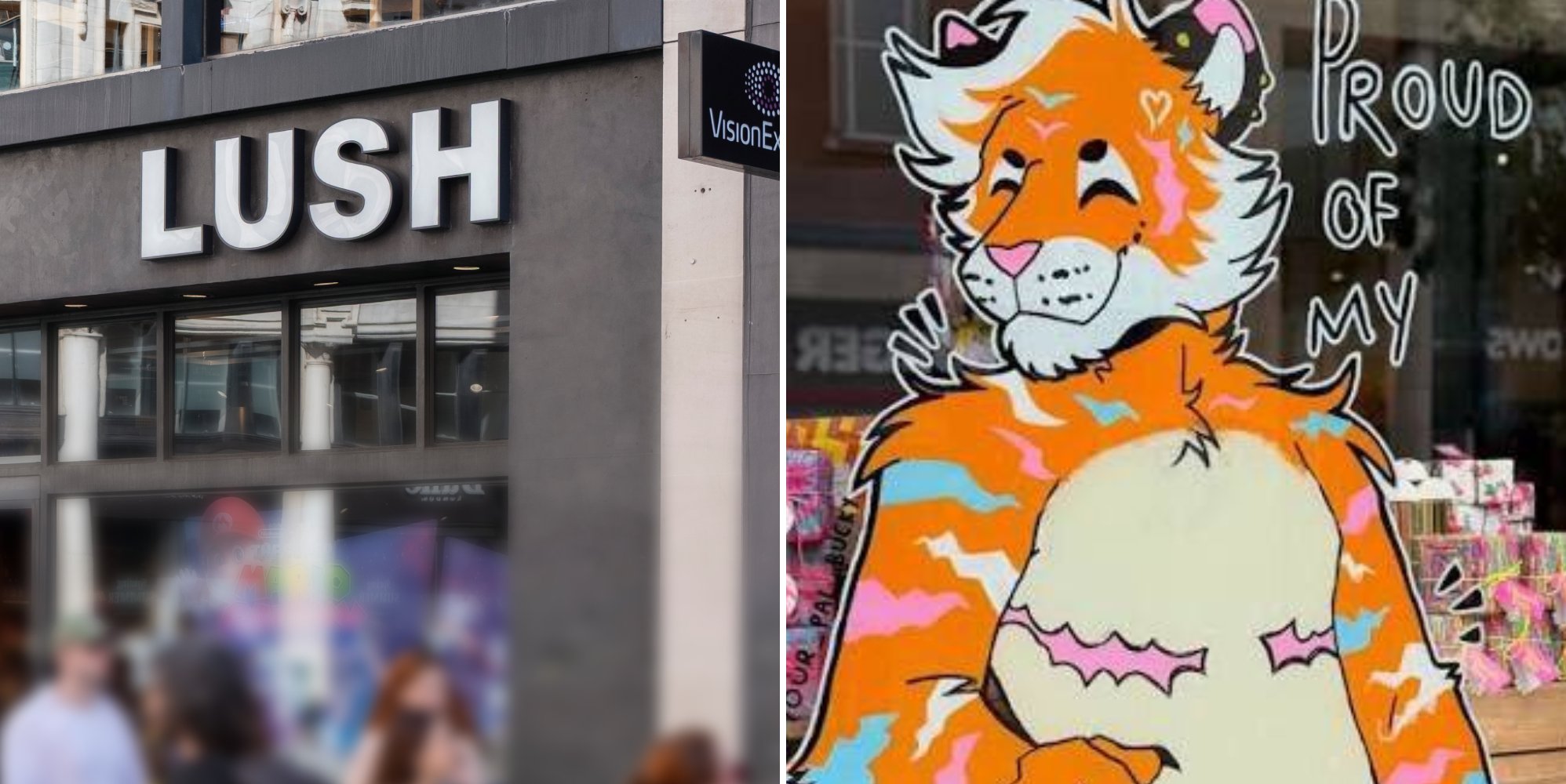 Lush under fire for Pride display of tiger with top surgery scars